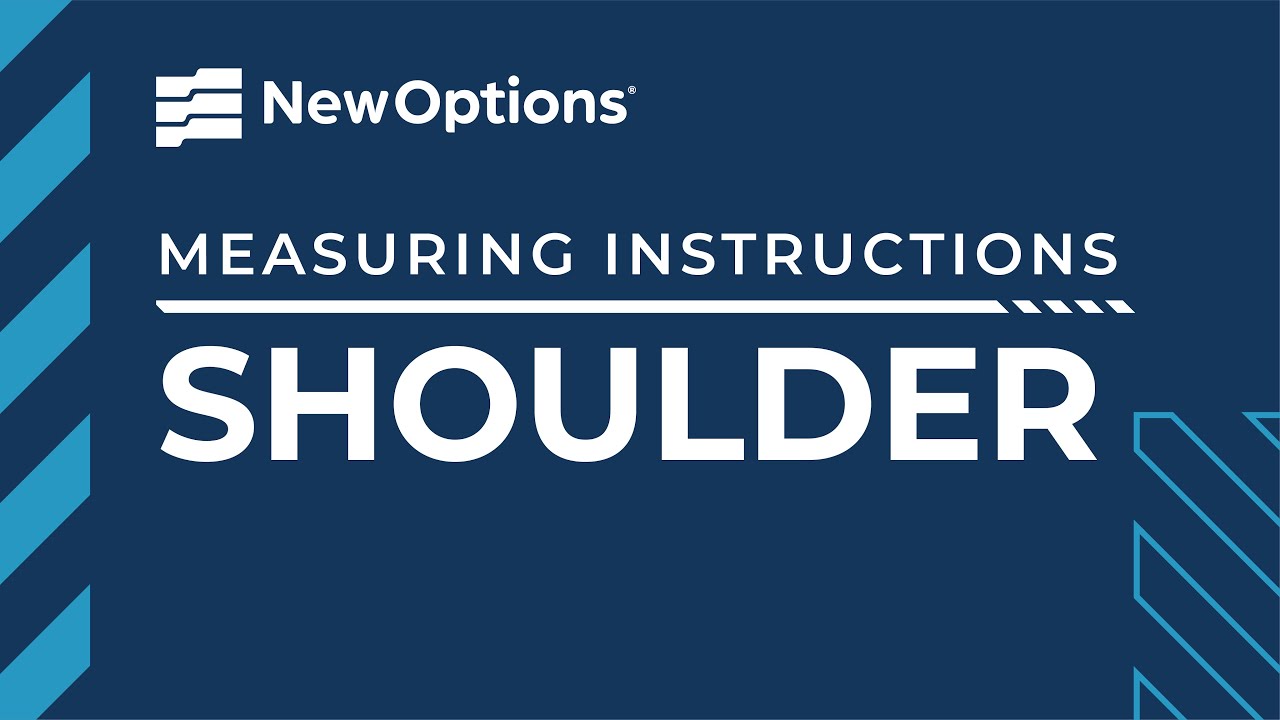 Shoulder Brace Measuring Instructions | New Options Sports - YouTube