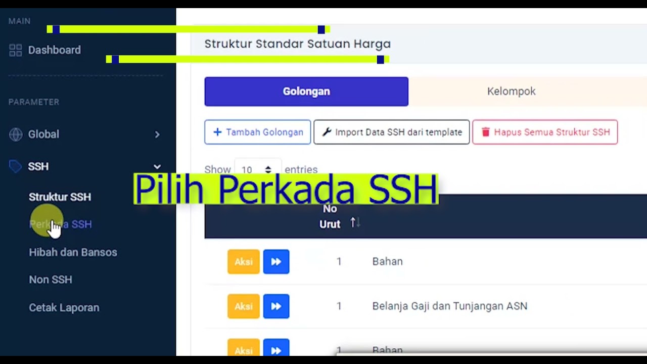 Tutorial upload SSH (Standar harga ) ke SIMDA FMIS Financial Management ...
