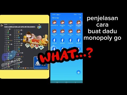 penjelasan cara buat dadu monopoly go melalui event, task, tournament ...