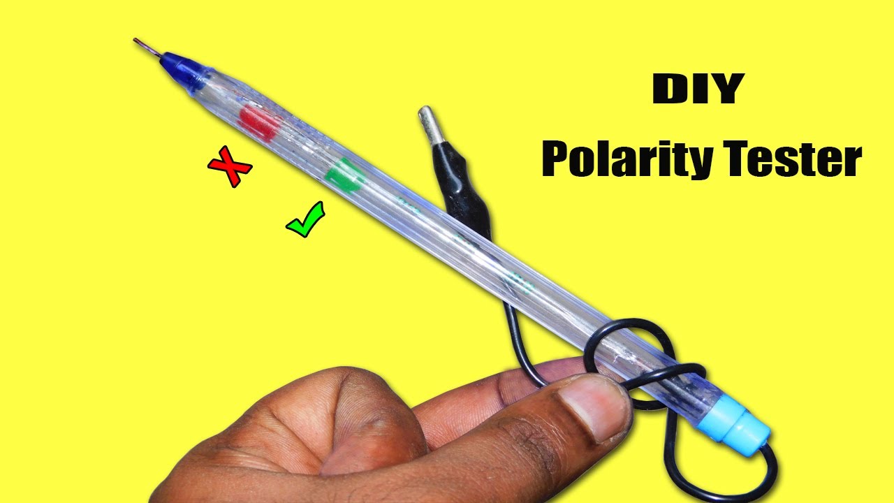 DIY Polarity Tester Circuit Make Very Simple - YouTube