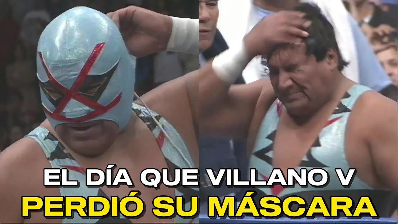 El día que Villano V PERDIÓ su Máscara ante Último Guerrero en el CMLL ...