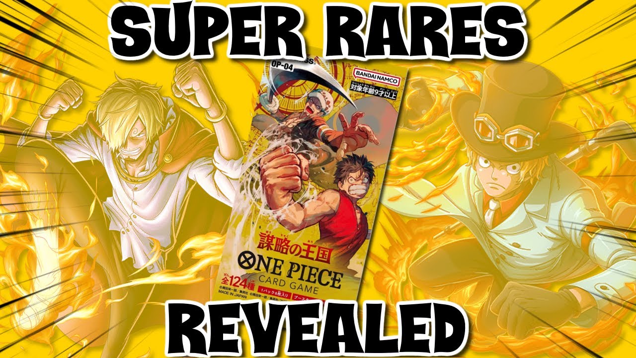ONE PIECE TCG! OP04 FULL CARDLIST SOON! ALL SUPER RARES SHOWN!!! - YouTube