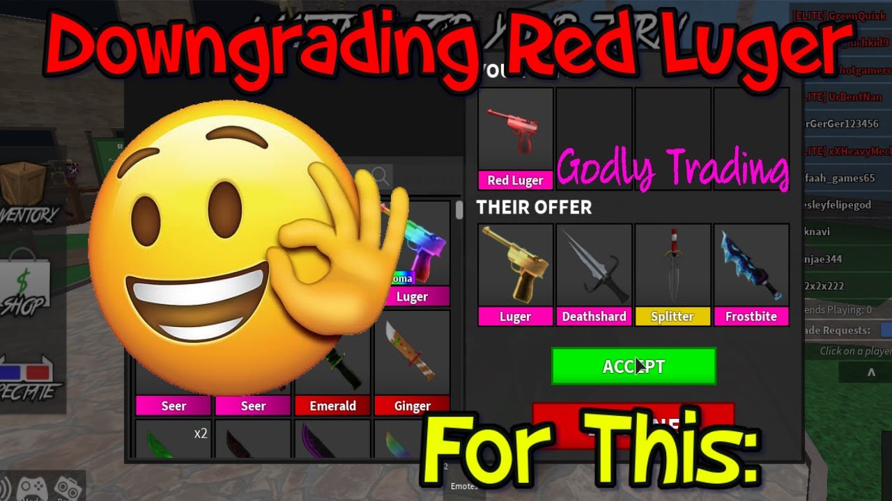 DOWNGRADING RED LUGER! | ROBLOX Murder Mystery 2 - YouTube