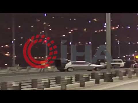 Köprüdeki eli silahlı şahıs böyle görüntülendi