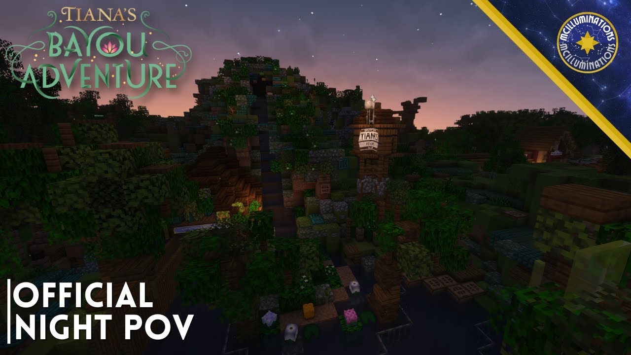 Tiana's Bayou Adventure in Minecraft Full Night POV | MCIlluminations ...