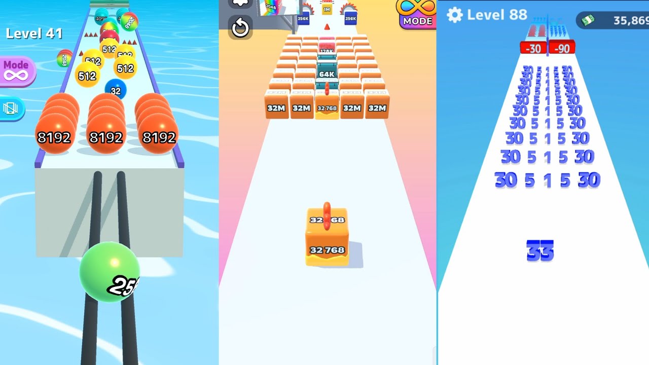 Jelly Run 2048 vs Number Master Number Run vs Ball Run 2048 | Runners ...