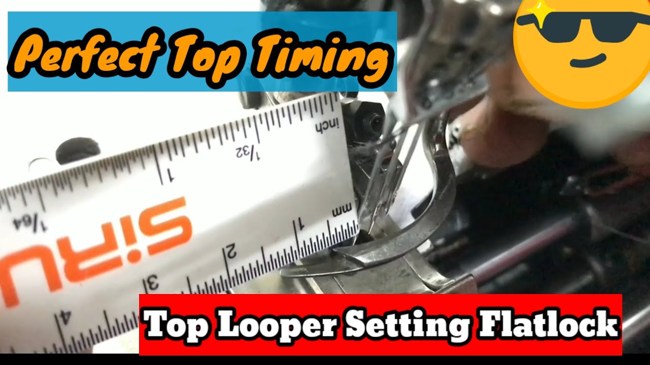 How to setting Flat Lock machine TOP LOOPER /Spreader Looper Setting ...
