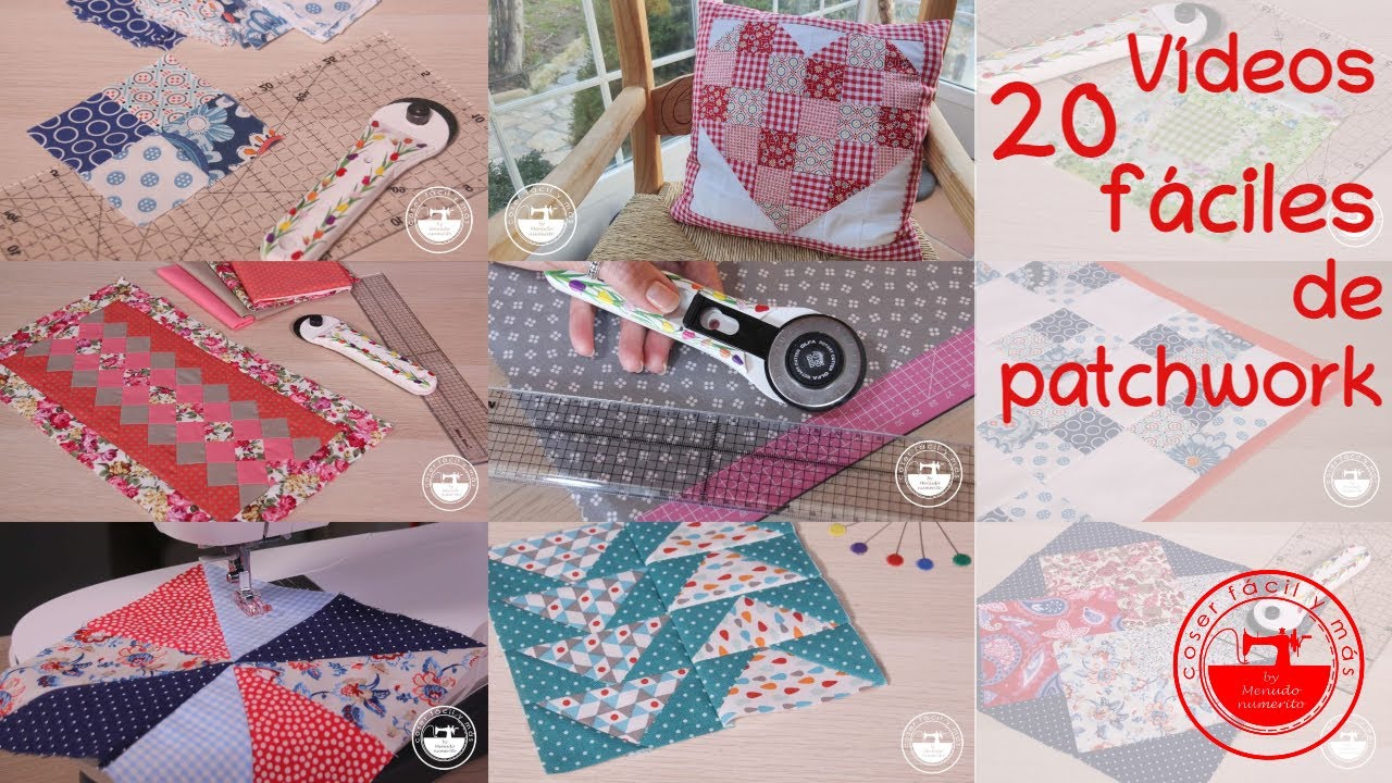 20 tutoriales de patchwork fáciles - YouTube