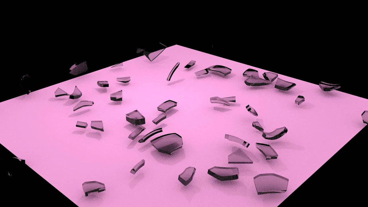 Glass shattering - Blender Animation - YouTube