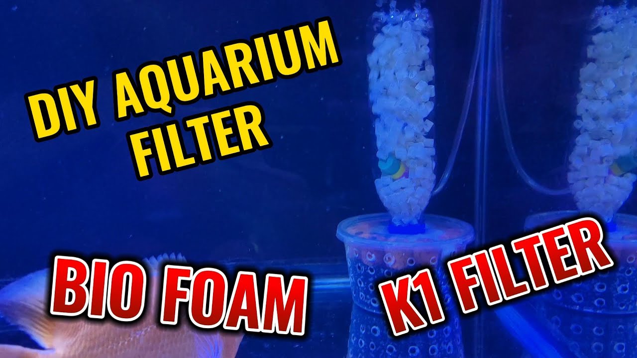 Making DIY Aquarium Filter / With K1 Filter Media - YouTube