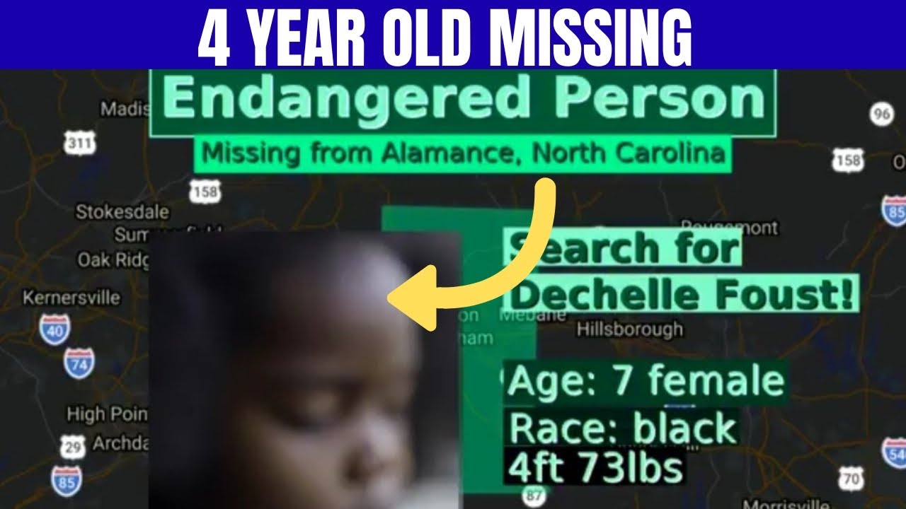 AMBER ALERT Issued in North Carolina for Missing Dechelle Foust - YouTube