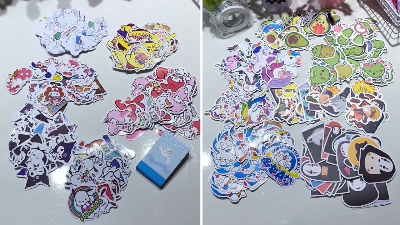 Unboxing cute stickers | ViVi Sanrio - YouTube