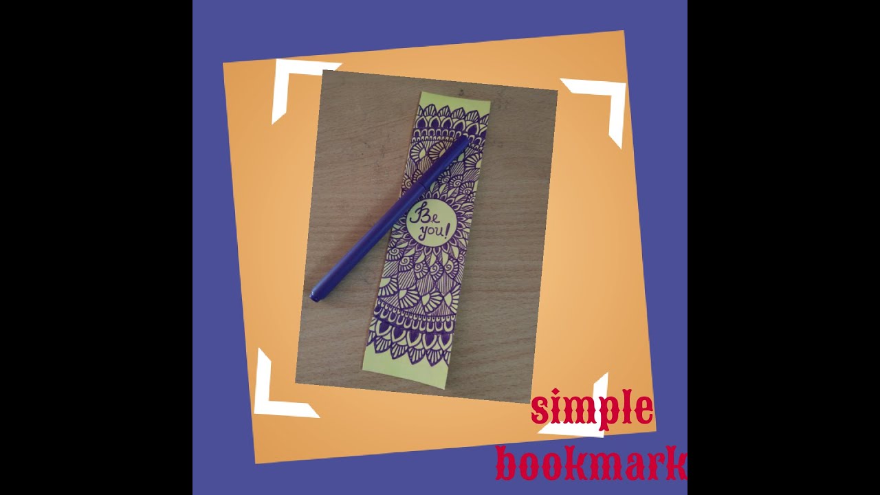 How to create a simple bookmark - YouTube