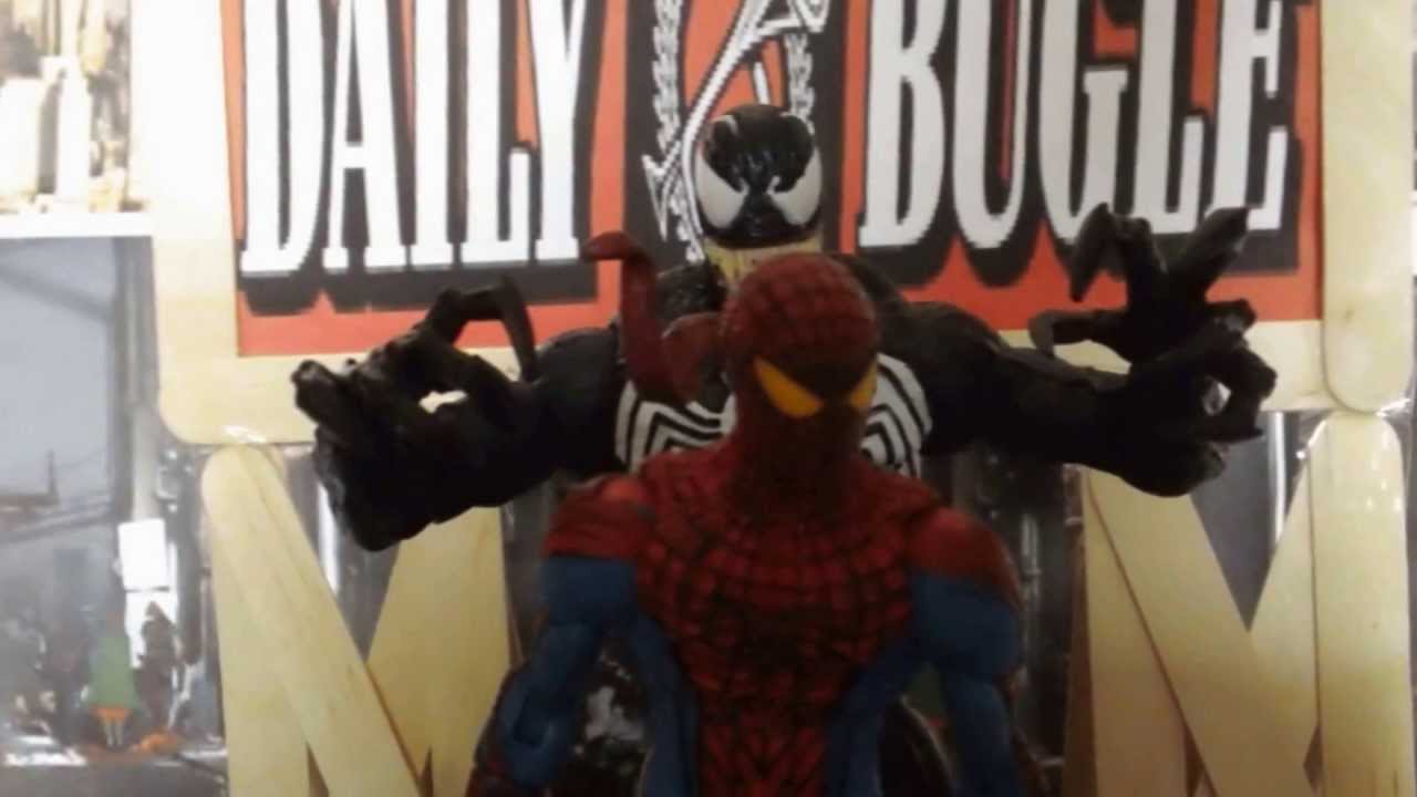 Spider Man Vs Venom Stop Motion - YouTube