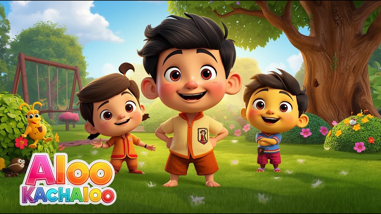 Aaloo Kachaloo Kids Rhyme | Cute 3D Cartoon Adventure for Children ...