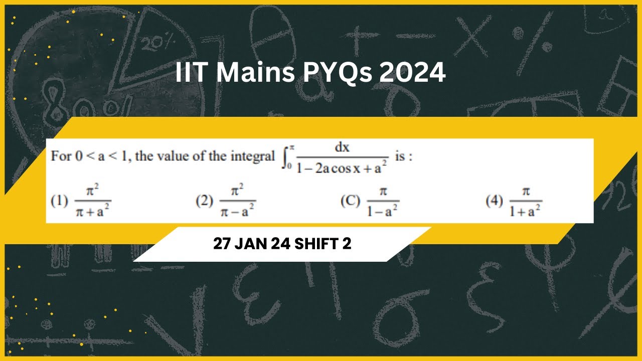 Integral Calculus PYQs 2024|Definite Integration JEE Mains PYQs 2024 ...