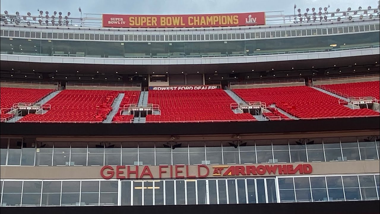 Kansas City Chiefs Banners in Player Tunnel Entering GEHA Field at ...