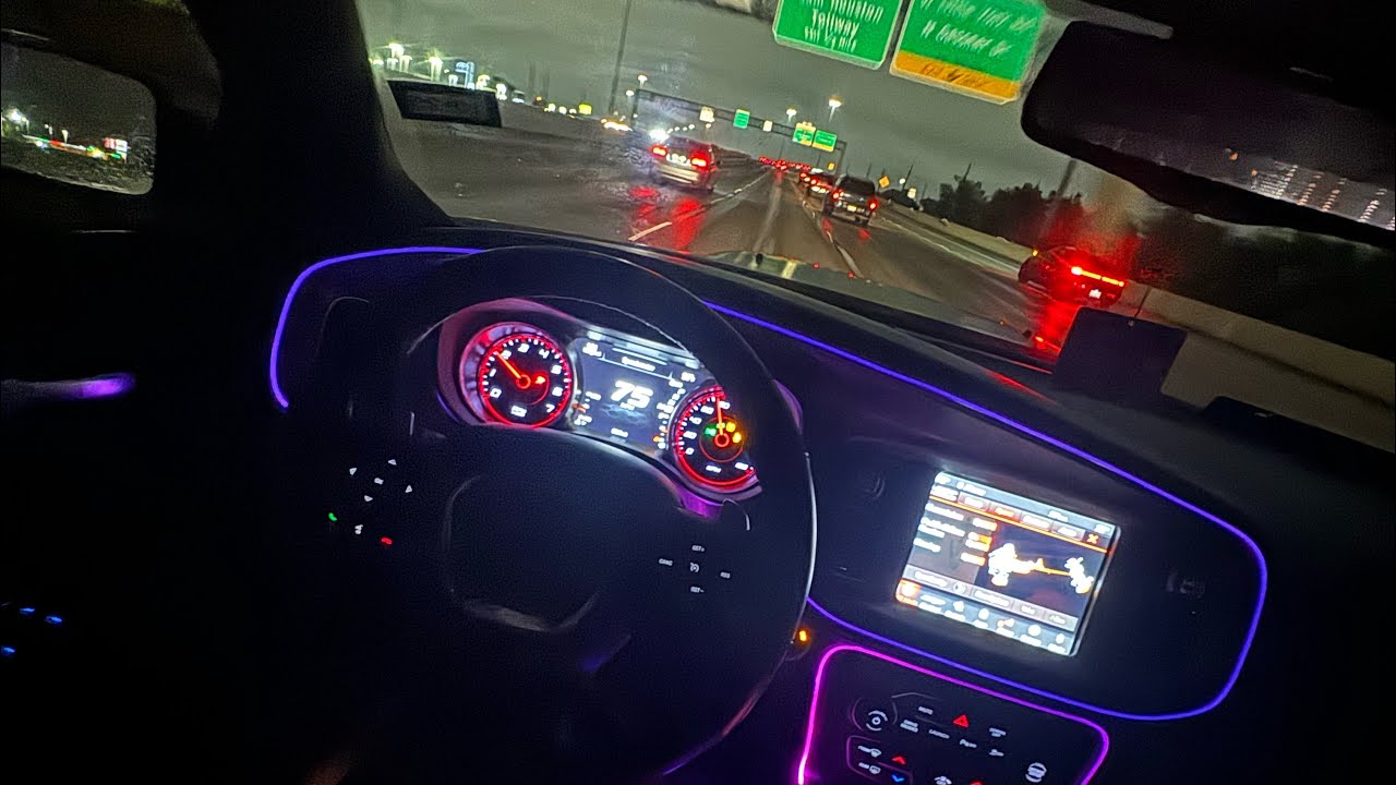Taking over the highway in a SRT swapped 300 *nighttime POV w ...