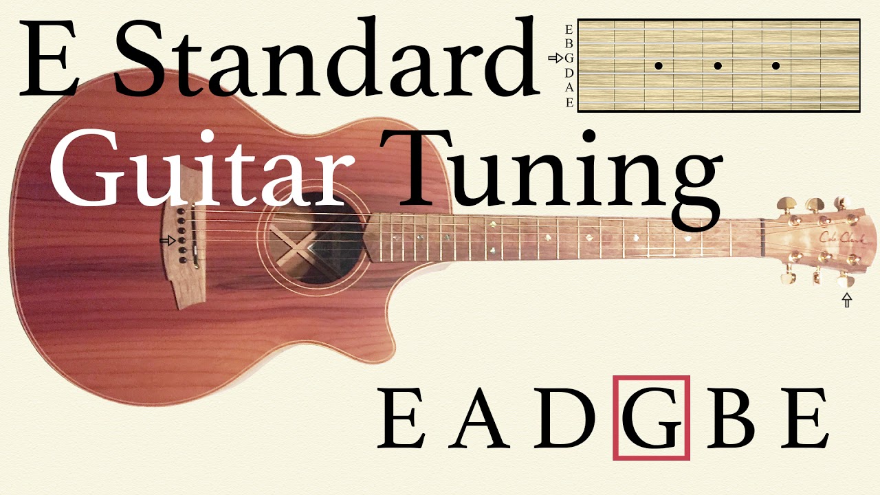 E Standard Guitar Tuning 3rd String G - YouTube