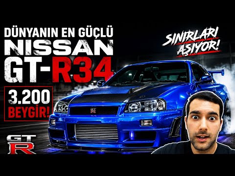 3.200 BEYGİRLİK GT-R34 !! #gtr34 #nissan #fantastikarabalar 