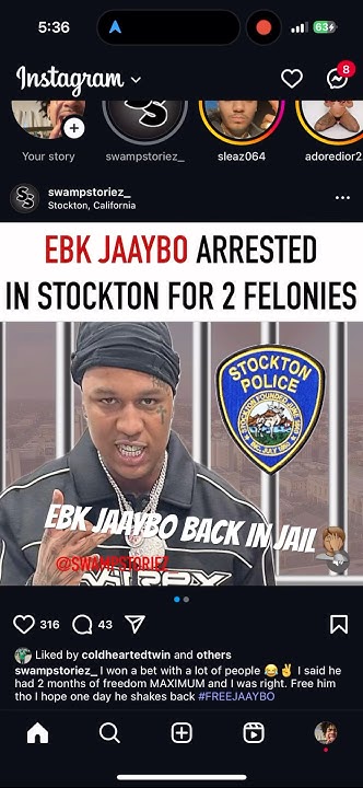 EBK JAAYBO BACK IN JAIL FOR FAILED STOP AT A STOP SIGN 🛑 #ebk #ebkjaaybo #freejaaybo #trending # ...