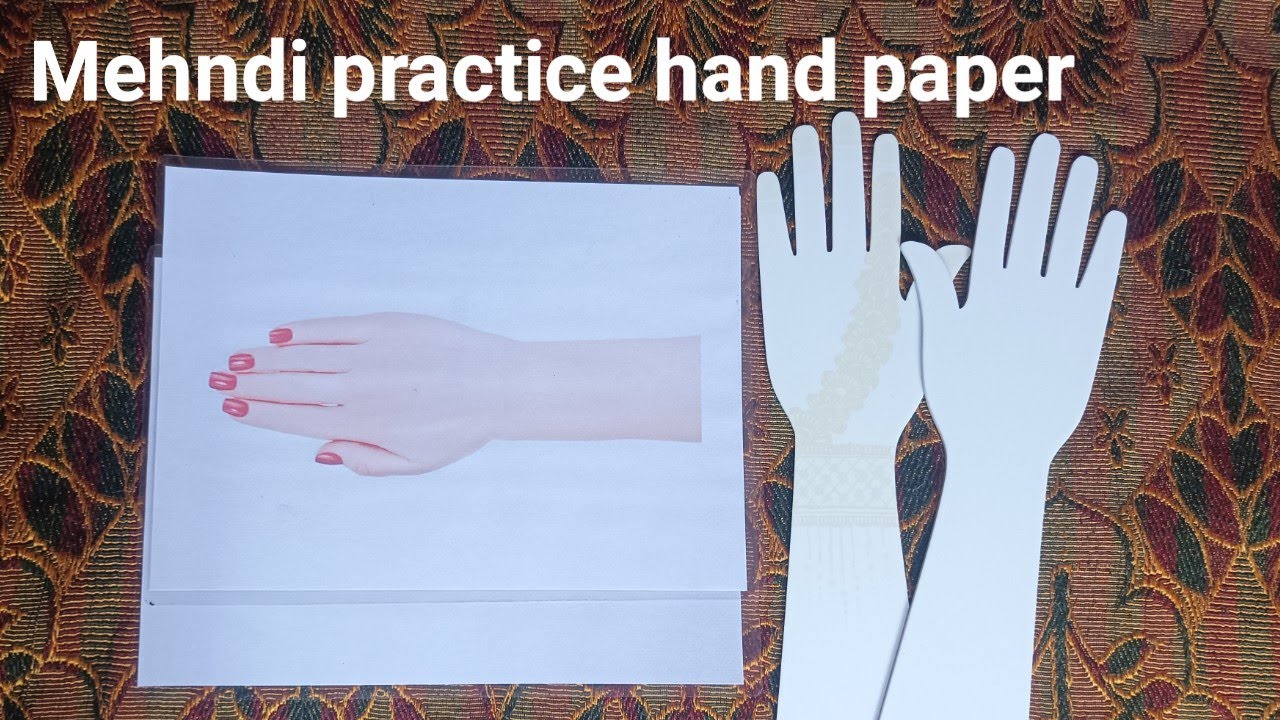 Mehandi practice ideas ।। Mehandi practice paper hand - YouTube