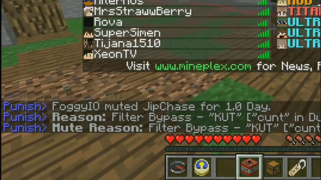 How to get muted on Mineplex tutorial - YouTube