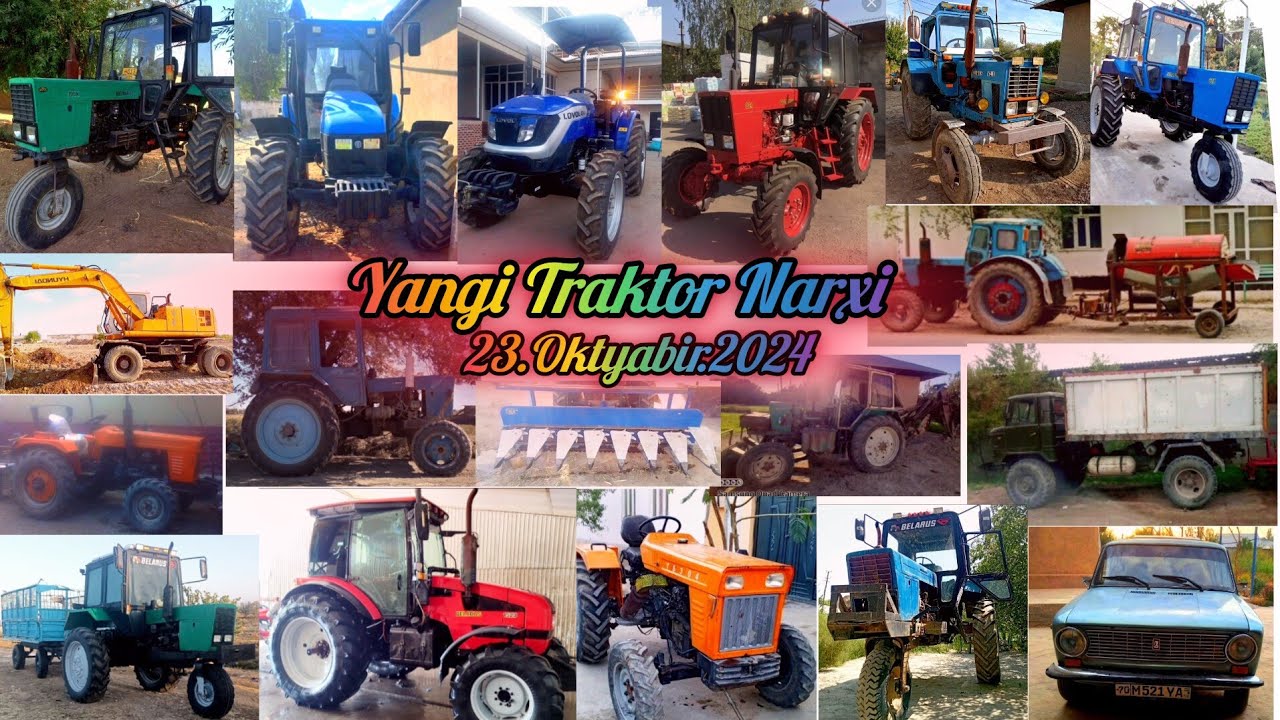 Yangi Traktorlar 23.Oktyabir.2024 Belarus-1523 Mtz T28 T40 Yumz Chimgan ...