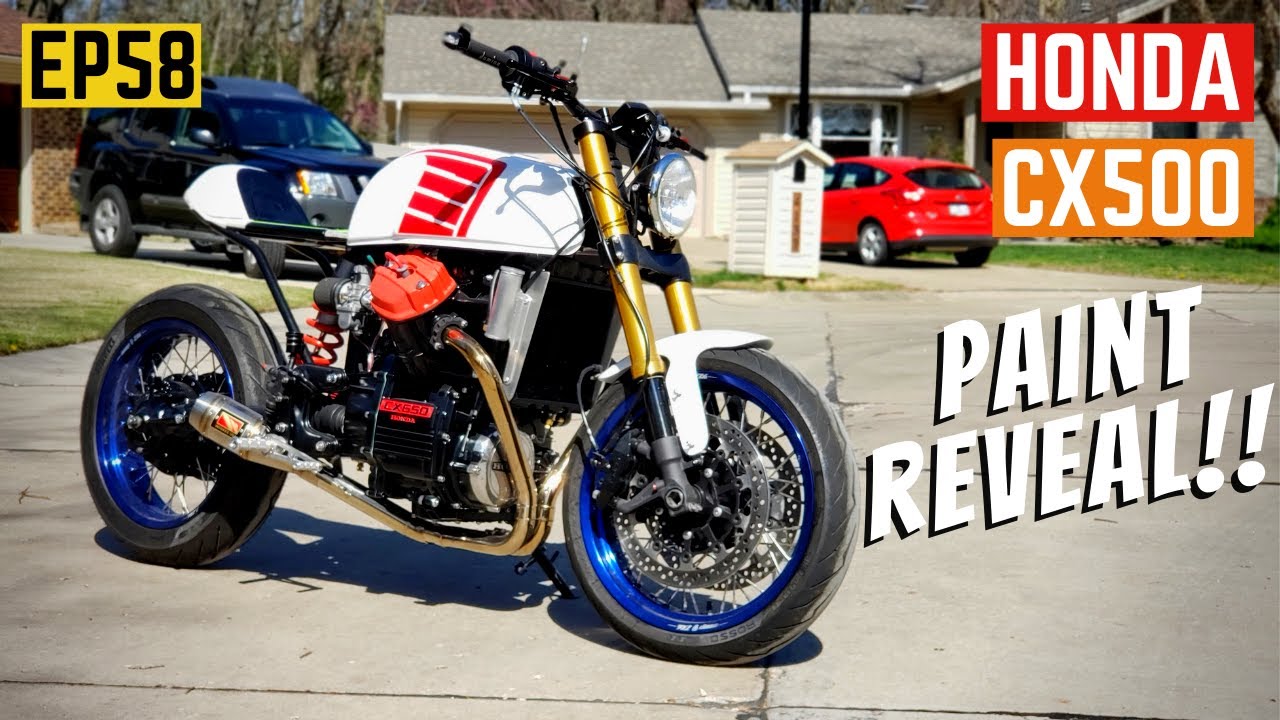 CX500 PAINT REVEAL!! THIS LOOKS AMAZING!! - A Look At The Paint And The ...