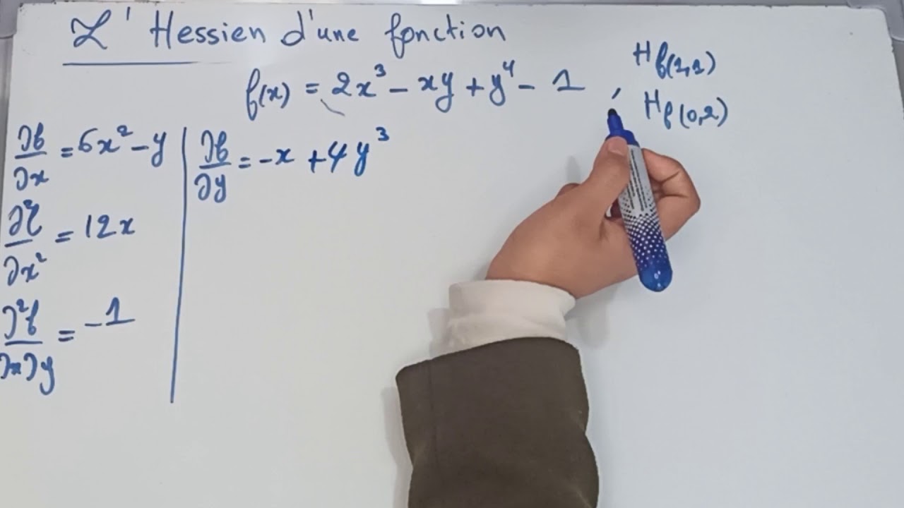 Analyse S1 : La matrice Hessienne d'une fonctions à deux variables ...