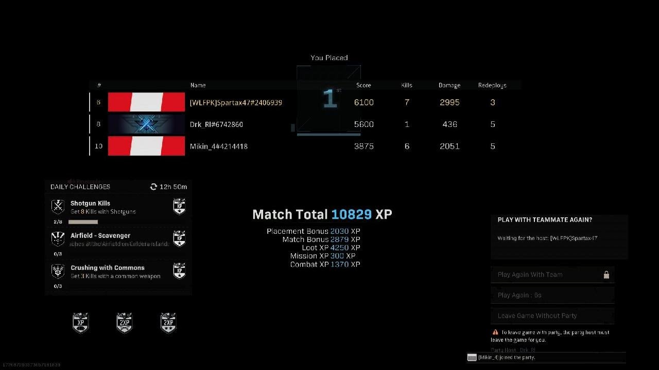 COD WarWolf Win con Mikkin y Miguel - YouTube