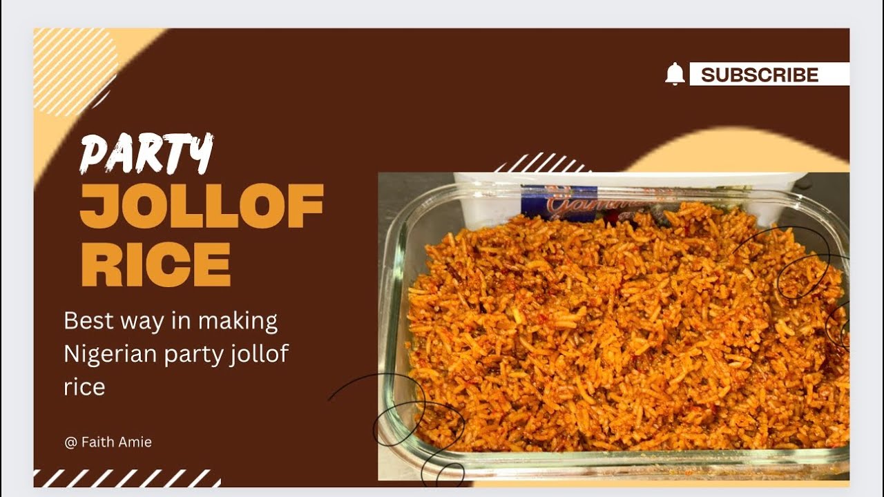 NIGERIAN PARTY JOLLOF RICE (best of its kind) it’s Tasty, delicious and ...