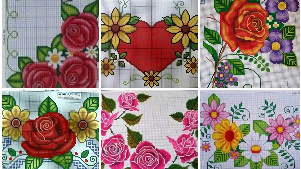 most stunning cross stitch graph pattern for beginners/dusuti ka design ...