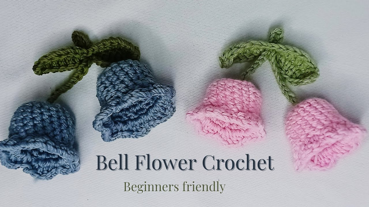 Bell Flower Crochet | Cara membuat Bunga Lonceng | Tutorial Merajut ...