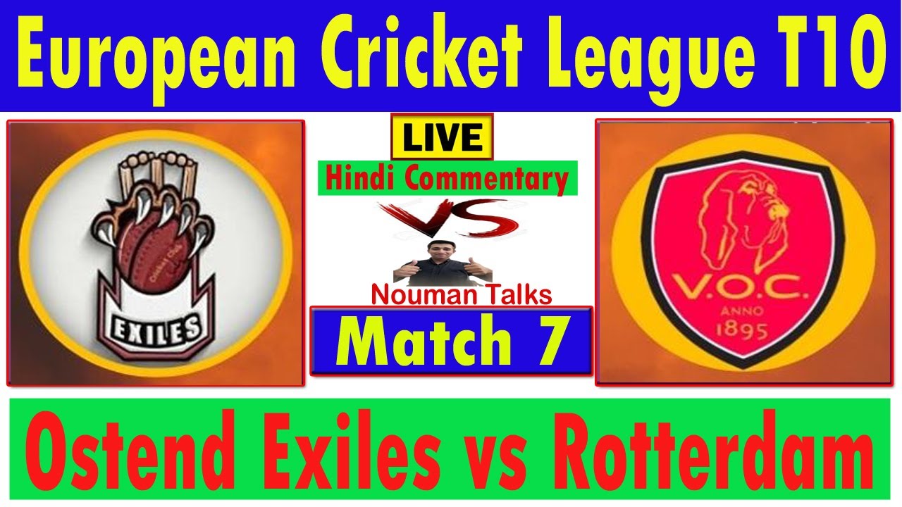 ECL 2022: Ostend Exiles vs V.O.C. Rotterdam Live Match 7 | ECL 2022 ...
