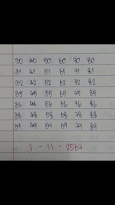 สลากกินแบ่งรัฐบาลงวดวันที่ 1/11/2567 - YouTube