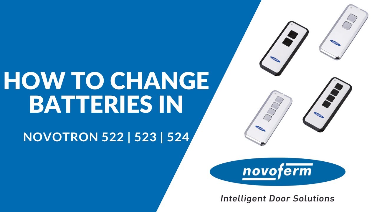 Changing Batteries - Novotron 522 / 523 / 524 - YouTube