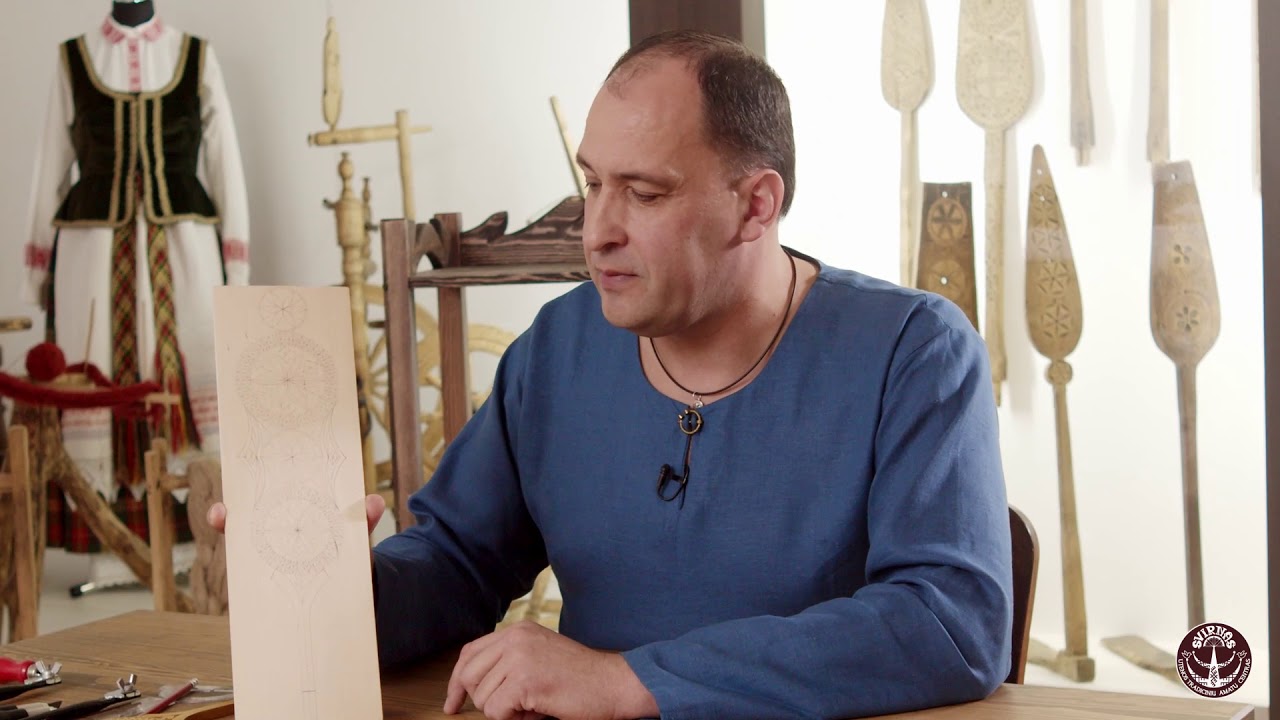 Tradiciniai amatai Utenoje. Prieverpstės gamyba. Meistras Albinas ...