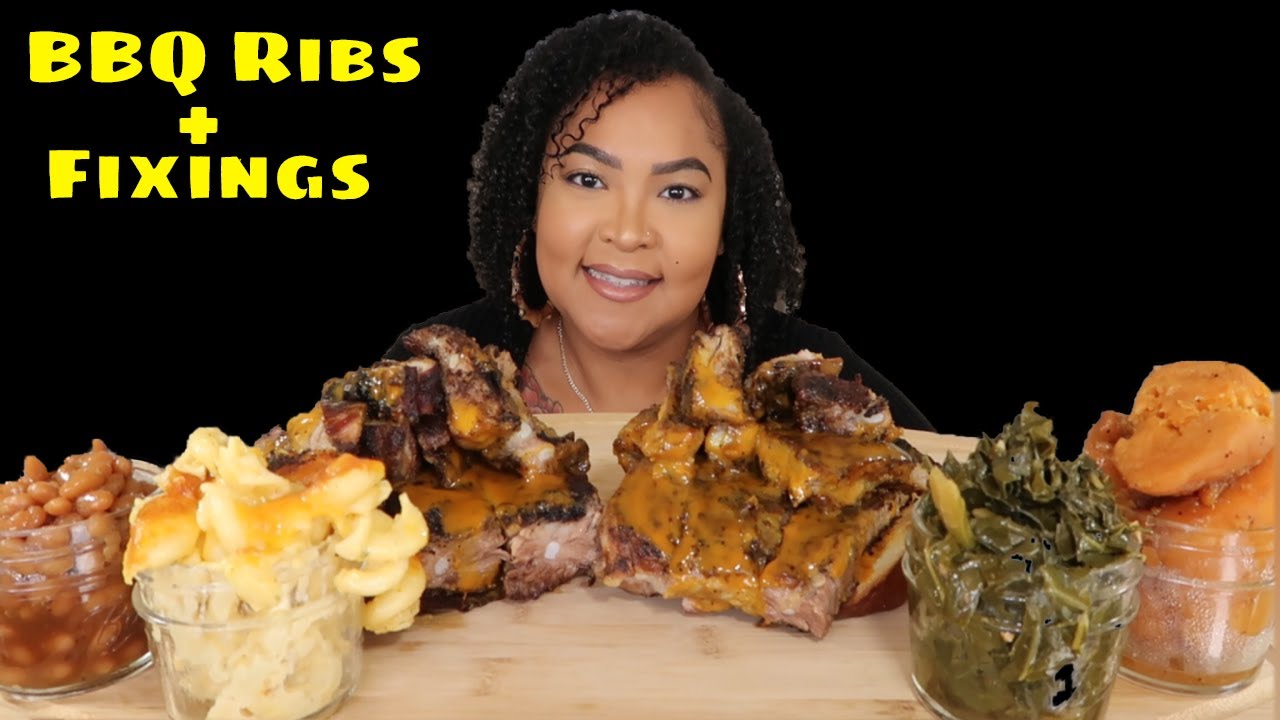 BBQ RIBS, MAC AND CHEESE, BAKED BEANS AND GREENS | Shai Snacks - YouTube