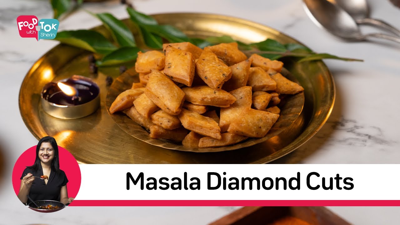 Spicy Masala Diamond Cuts Recipe | Festival Special Snack Recipe Masala ...