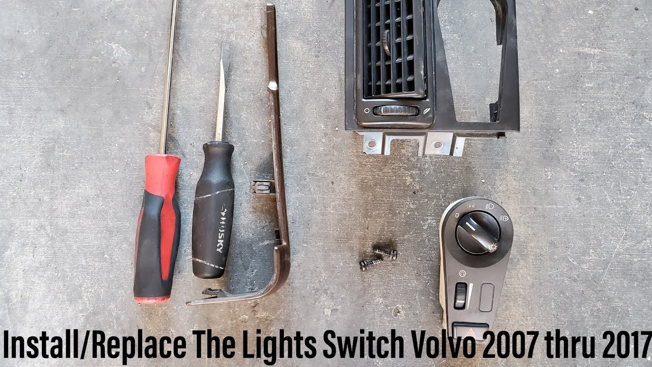 How to Install/Replace The lights Switch (Volvo Trucks 2010-2017) - YouTube