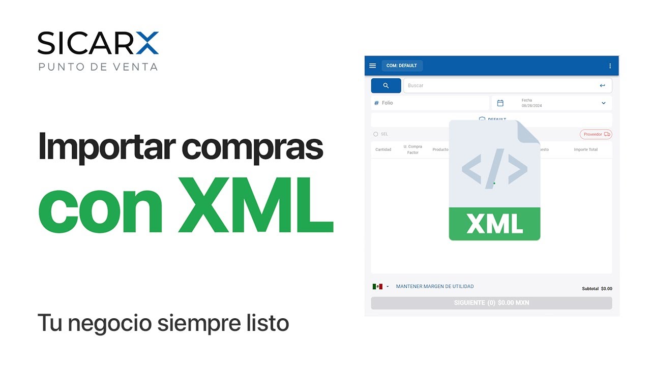 Importar compras por XML en SICAR X - YouTube