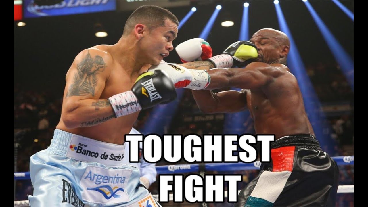 FLOYD MAYWEATHER Toughest FIGHT against Marcos Maidana! GREAT FIGHT ...