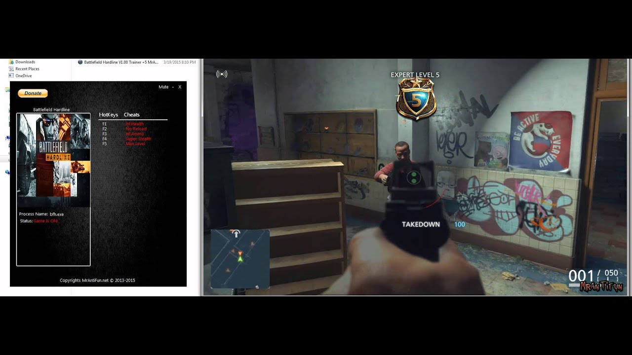 Battlefield Hardline Trainer +5 - YouTube