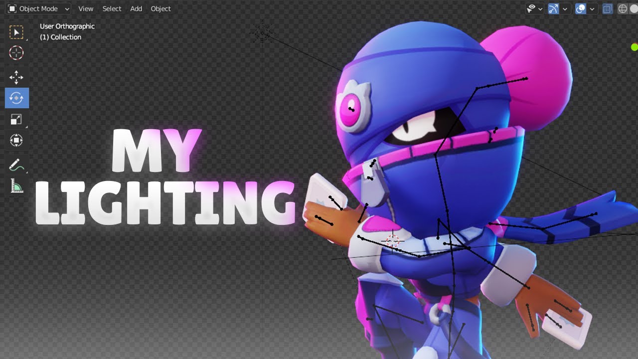HOW DO I MAKE MY LIGHTING | Brawl Stars Blender - YouTube