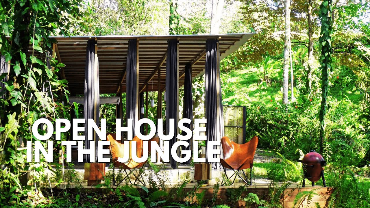 Open House in the Jungle | House in The Middle of the Forest | Living ...