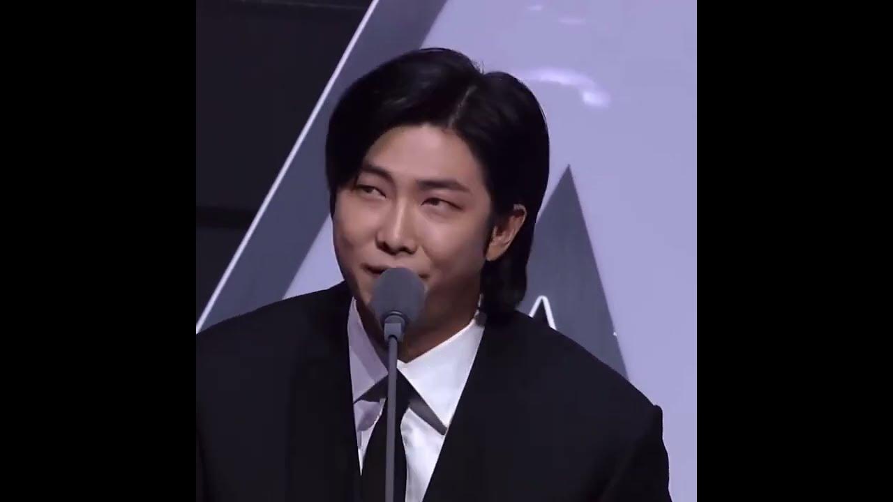 BTS RM speech at The Fact Music Awards, TMA, 2022 | BTS' message for ARMY| BTS thanked ARMY ...