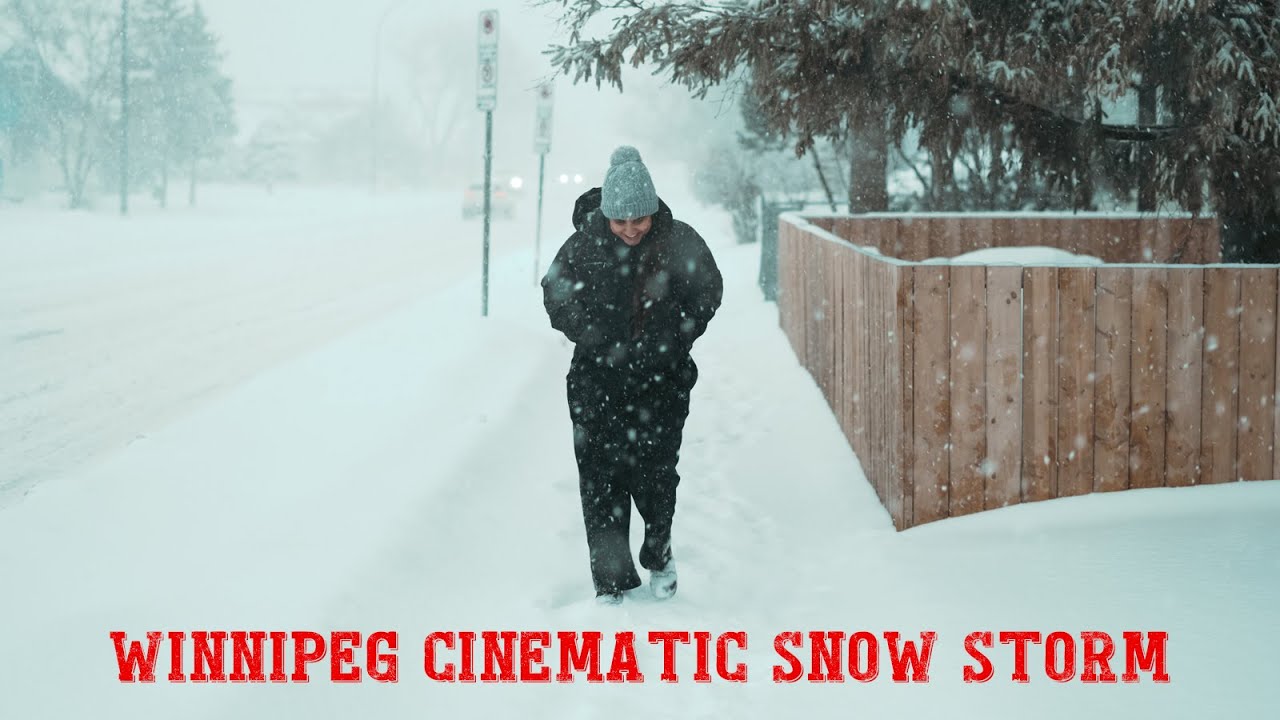 Winnipeg Cinematic Snow Storm 2024 | | Jashan bedi Films - YouTube