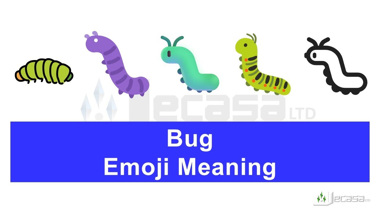 Bug Emoji 🐛 Meaning | Learning Emojis - YouTube