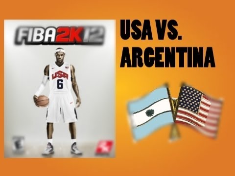 FIBA 2K12: Team USA vs. Argentina Semifinals Basketball London 2012 ...